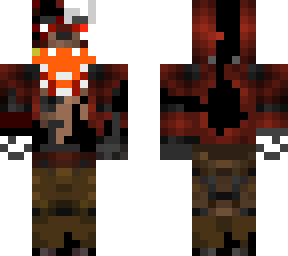Halloween Demented Foxy | Minecraft Skin
