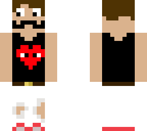 Loverfella mustache fan | Minecraft Skin
