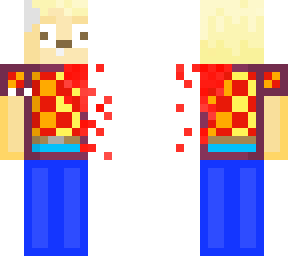 nugget chewed his arm off | Minecraft Skin