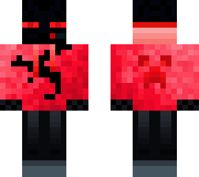 Red enderman | Minecraft Skin