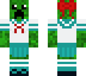 Creeper school girl. | Minecraft Skin