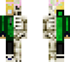 Half Skeleton/Half person | Minecraft Skin