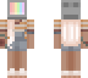 tv fall on you head | Minecraft Skin