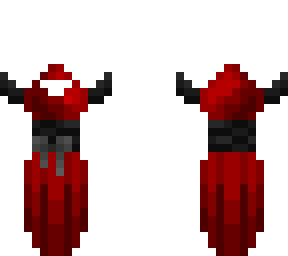 Red Dress Template | Minecraft Skin