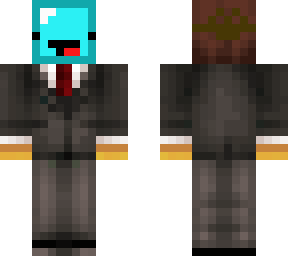 Bee in a halloween Skeppy mask | Minecraft Skin