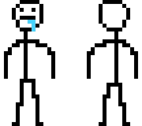 Three Head Matchstick Man | Minecraft Skin