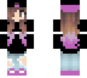 Cool Puple Hat | Minecraft Skin