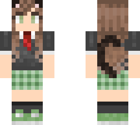 Car girl - School uniform 01 | Minecraft Skin