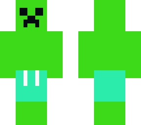 Creeper swimming | Minecraft Skin