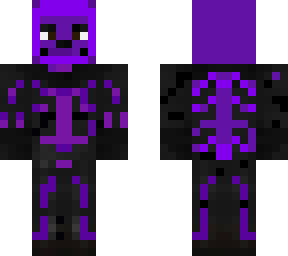 purple skull trooper | Minecraft Skin