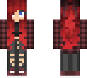 Red Hair & Bow | Minecraft Skin