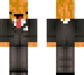 Pumpkin Derp in a suit | Minecraft Skin