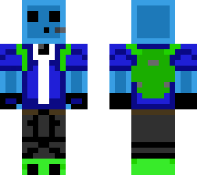 Blue Gaming Slime | Minecraft Skin