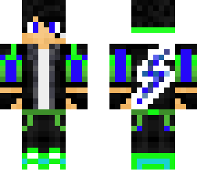 Blue Lightning | Minecraft Skin