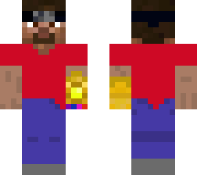 Steve with infinite gauntlet | Minecraft Skin