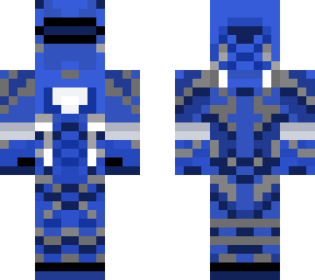 Custom-Made Blue Iron Man | Minecraft Skin