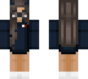 girl with glasses | Minecraft Skin