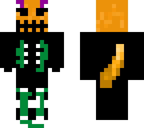 Pumpkin/zombie + cat | Minecraft Skin