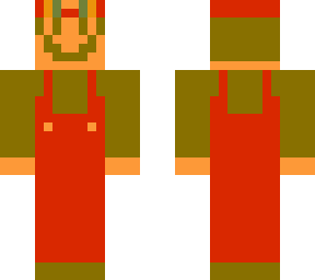 Classic 8-Bit Mario And Cappy | Minecraft Skin