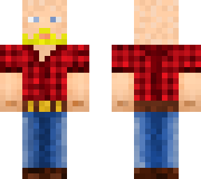 bald with beard | Minecraft Skin
