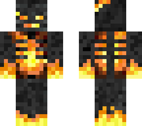 Burning Skeleton | Minecraft Skin