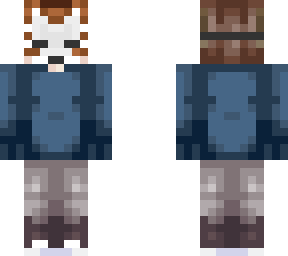 kitsune mask edit | Minecraft Skin