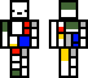 Pieter Mondriaan Painting Guy | Minecraft Skin