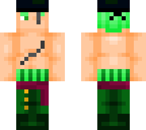 Roronoa Zoro Post-Timeskip (Edit) | Minecraft Skin