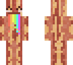 Bacon puking rainbow | Minecraft Skin