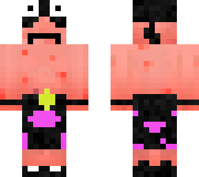 Patrick Star Derp Skin Superhero | Minecraft Skin