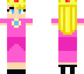Princess Peach In High Heels | Minecraft Skin