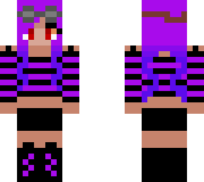 updated purple octoling skin | Minecraft Skin