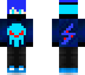 blue thunder skull | Minecraft Skin