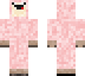 Pink Derp Sheep | Minecraft Skin