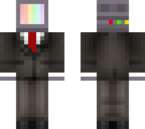 Suited Monitor Head (Edited) | Minecraft Skin