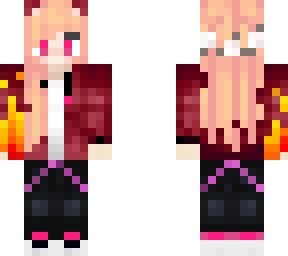 Fire Girl OC | Minecraft Skin