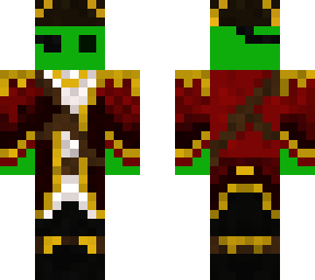 Captain Pirate Slime | Minecraft Skin