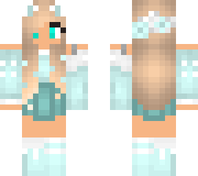 Ice Wolf Girl | Minecraft Skin