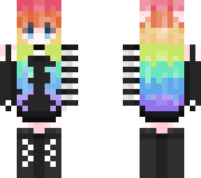 Rainbow Hair | Minecraft Skins