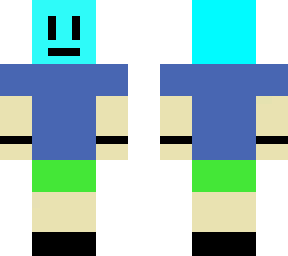 blue face | Minecraft Skin