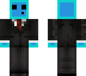 Blue Slime on a Suit | Minecraft Skin