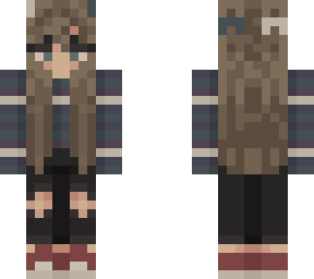 Cute blue aesthetic girl | Minecraft Skin