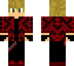 Emo boy red flannel | Minecraft Skin