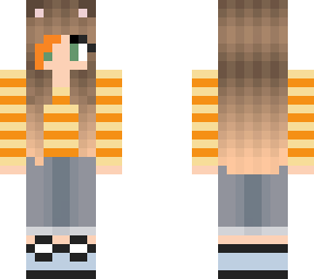 Ginger Cat Girl | Minecraft Skin