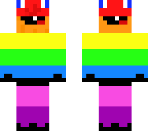 Rainbow Noob | Minecraft Skins