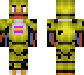 fnaf 2 withered chica | Minecraft Skins