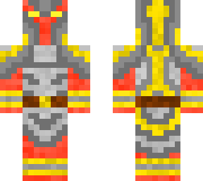 Red Void Warrior | Minecraft Skin