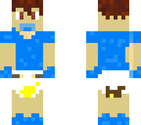 Cute Baby Boy with a dirty diaper | Minecraft Skin