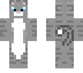 Gray Tabby Cat | Minecraft Skin