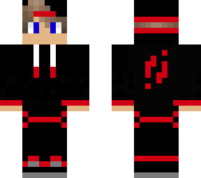 Dark Red Cool Skin | Minecraft Skin